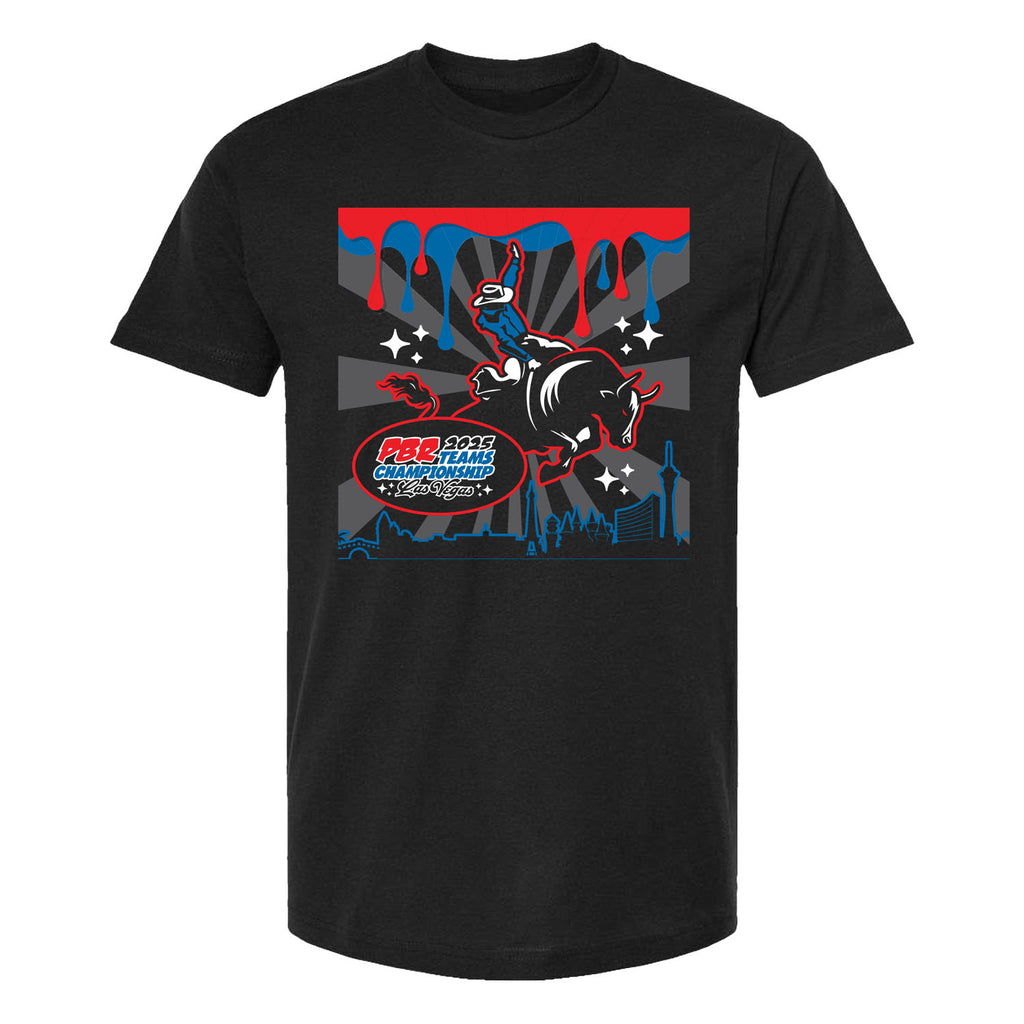PBR 2025 Teams Championship Drip T-Shirt - Black | PBR Shop