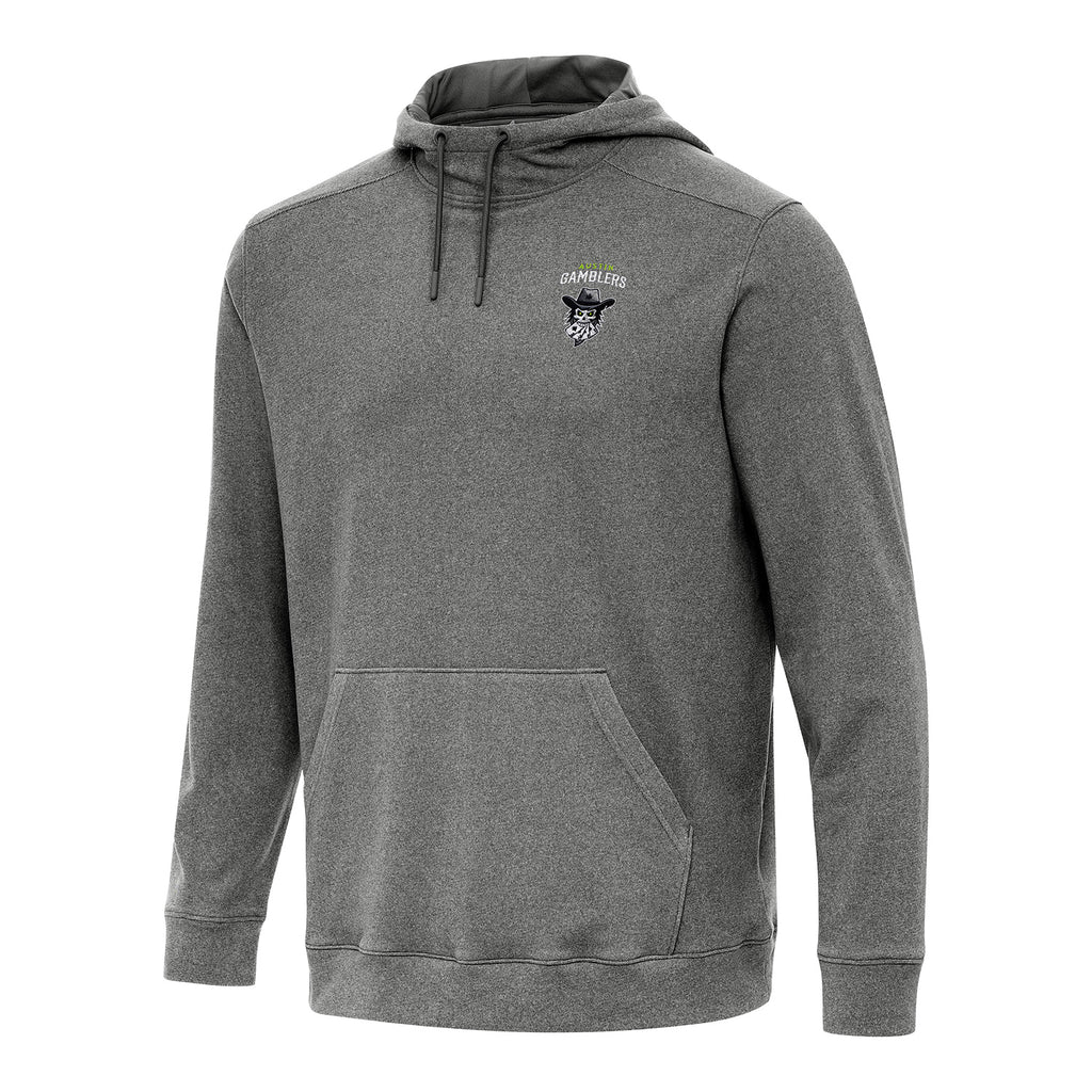 PBR x Antigua Austin Gamblers Cloud Pullover Hoodie - Light Heather Bl ...