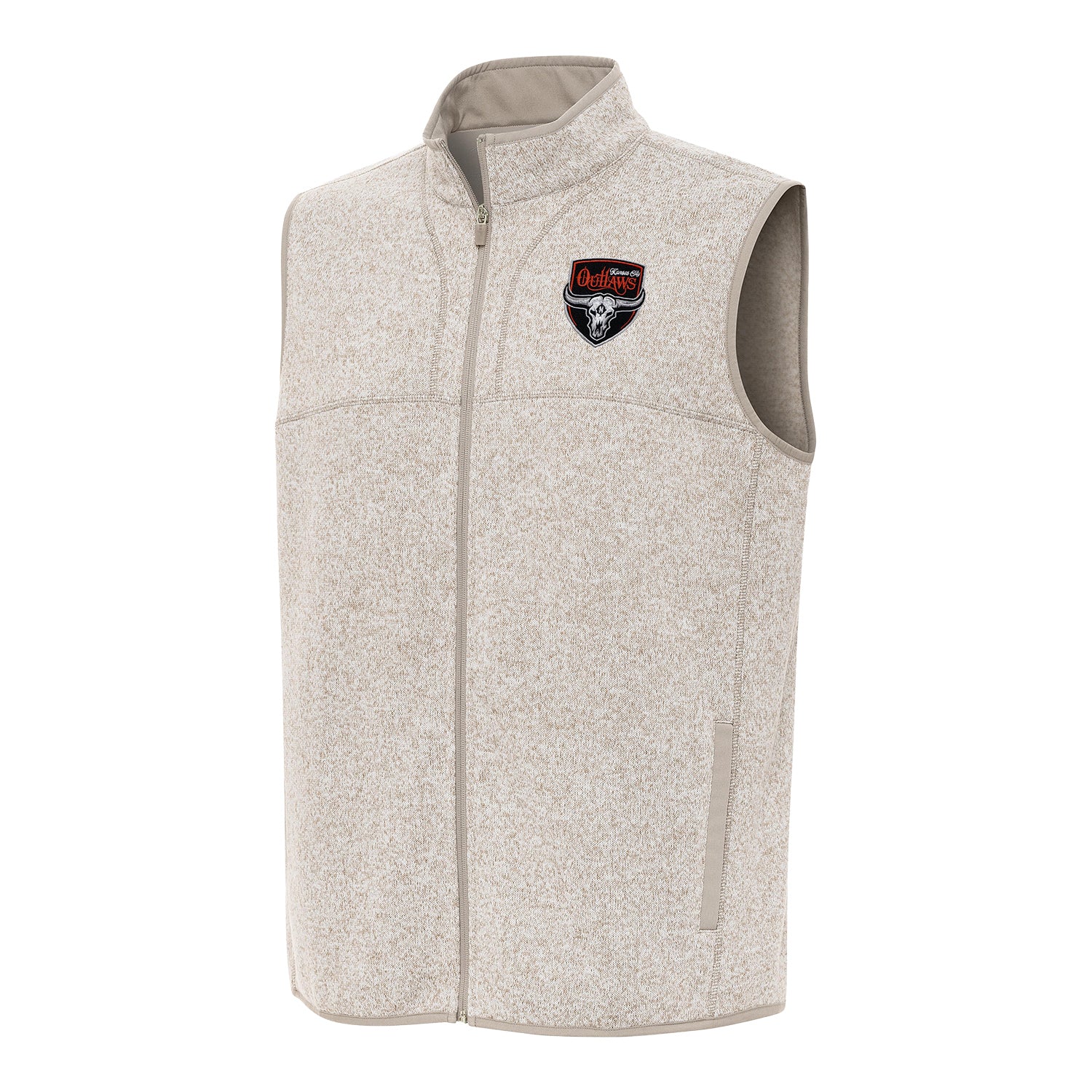PBR x Antigua Kansas City Outlaws Fortune Vest - Oatmeal Heather – PBR Shop