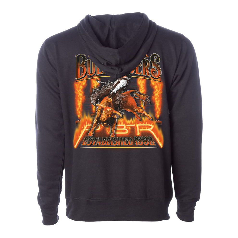 PBR Fire & Flames Hoodie - Black – PBR Shop